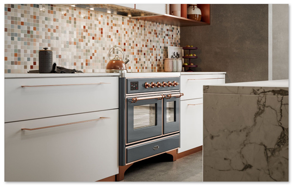 ILVE Majestic Milano 120 Fry-Top + Induction Range Cookers ...