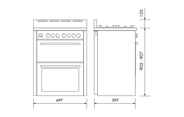 Rangecookers Select 70df2 Range Cookers - Rangecookers.co.uk