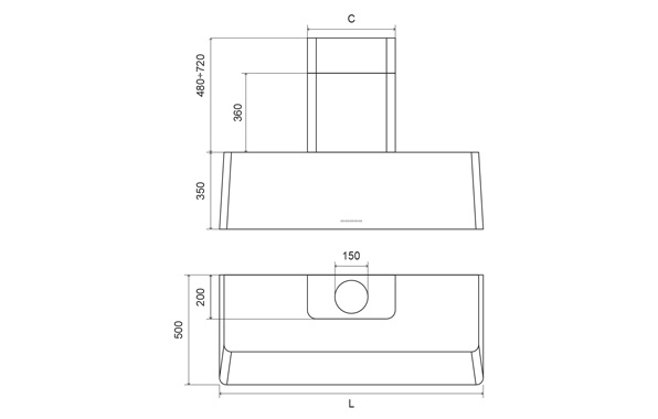 ILVE Milano AG150 Hoods - Rangecookers.co.uk