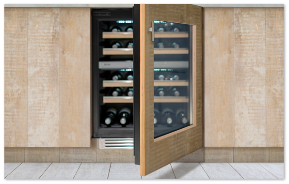 Caple Sense Premium Wi6161 Integrated Under Counter Wine Cabinet Wine ...