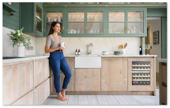 Caple Sense Premium Wi6161 Integrated Under Counter Wine Cabinet Wine ...