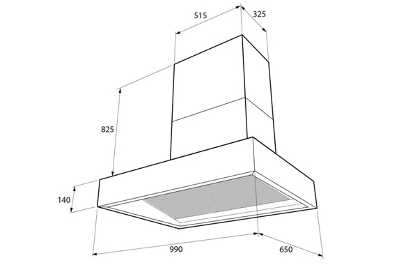 Aga 990 Slab Hood Hoods - Rangecookers.co.uk