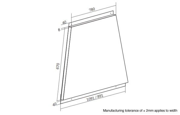 Rangemaster Toledo 110 St/steel Splashback Splashbacks - Rangecookers.co.uk