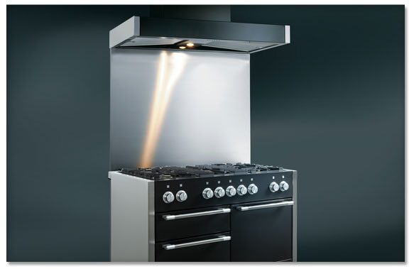 Mercury 1200 Slab Canopy Hood Hoods - Rangecookers.co.uk