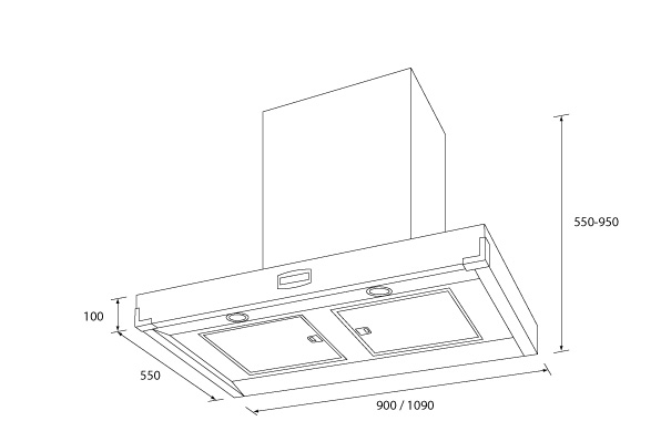 Falcon Contemporary 900 Hoods - Rangecookers.co.uk