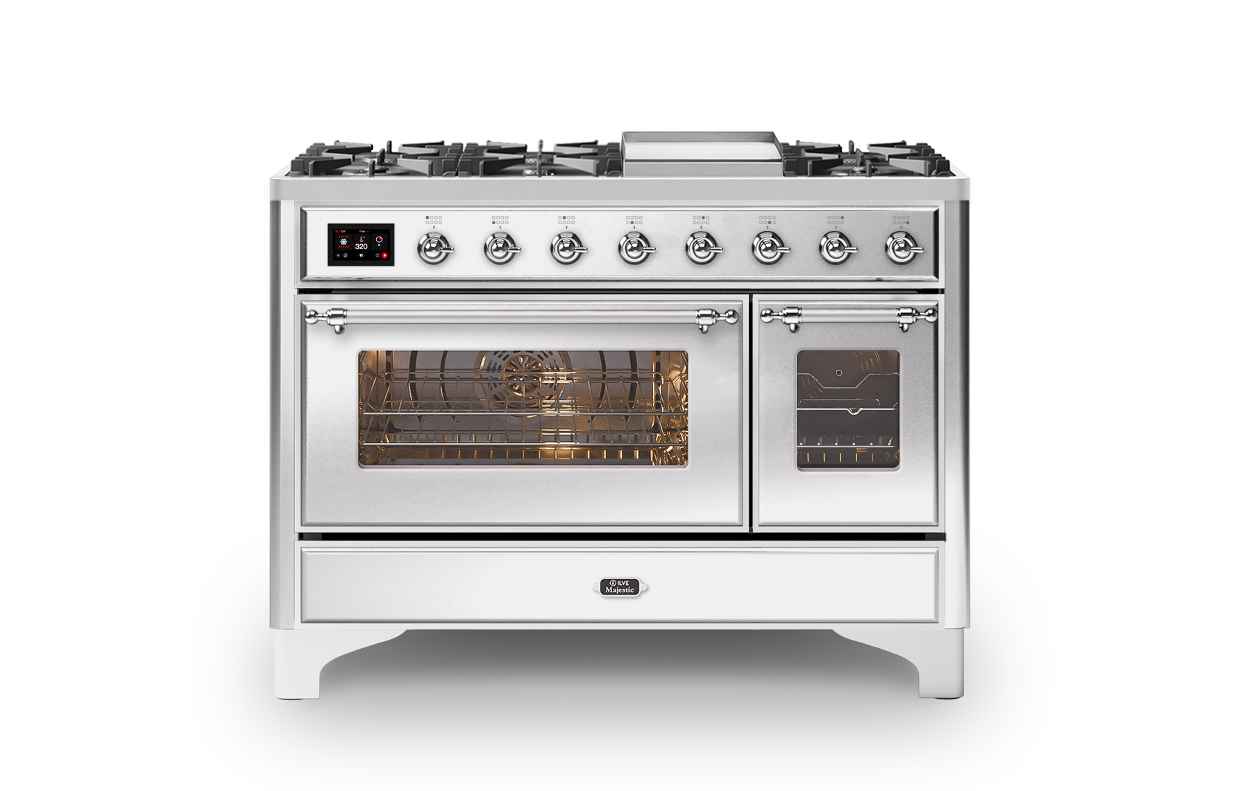 ILVE Majestic Milano 120 Fry-Top Range Cookers - Rangecookers.co.uk