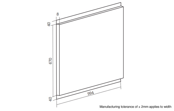 Rangemaster 100 Splashback Splashbacks - Rangecookers.co.uk