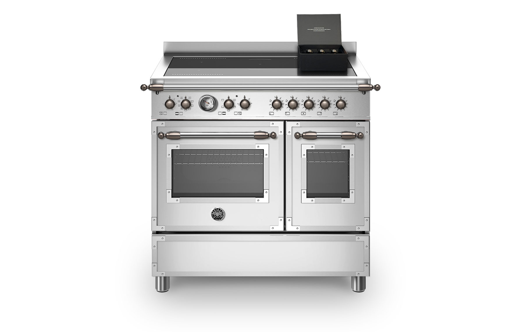 Bertazzoni Heritage 90 Twin Induction Range Cookers - Rangecookers.co.uk